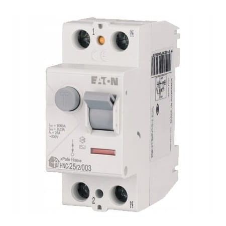 Eaton Disjoncteur à courant résiduel 2P 25A 6kA 30mA AC type