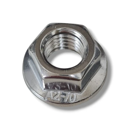 Écrou hexagonal à embase M10 avec denture DIN 6923